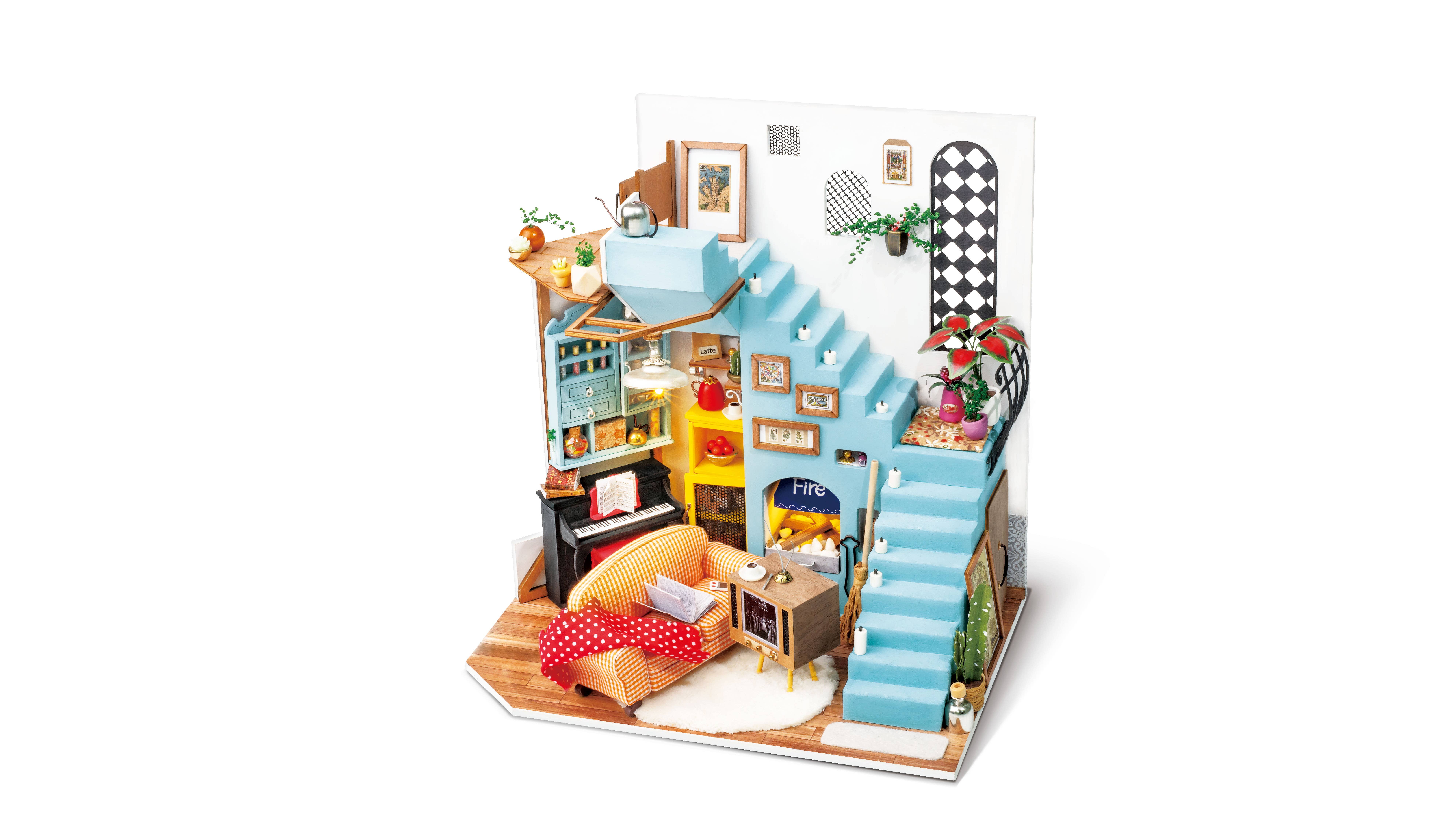 Rolife Joy's Peninsula Living Room DG141 DIY Mini house | Merry Pin