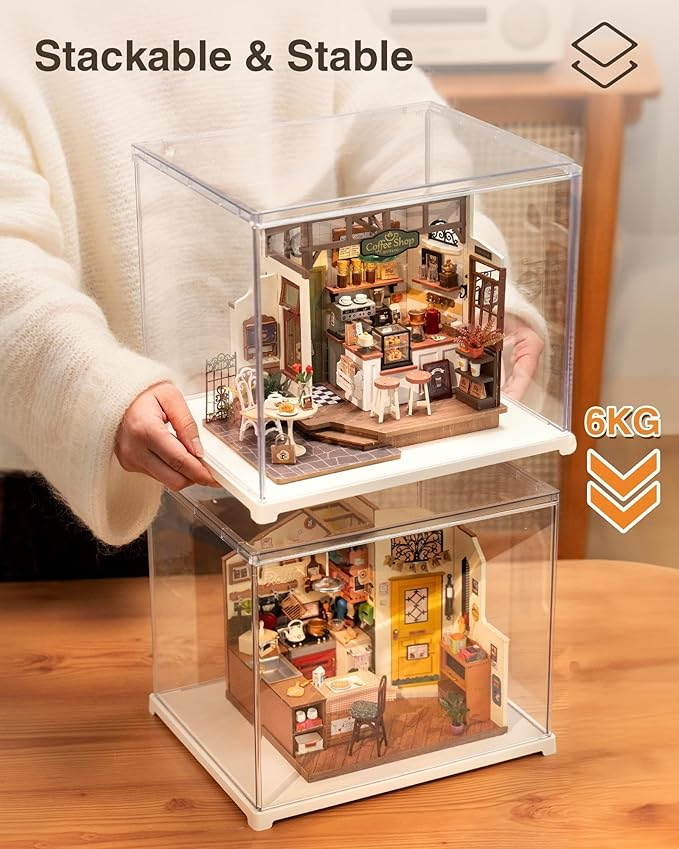 Rolife Clear Acrylic Display Case | Merry Pin